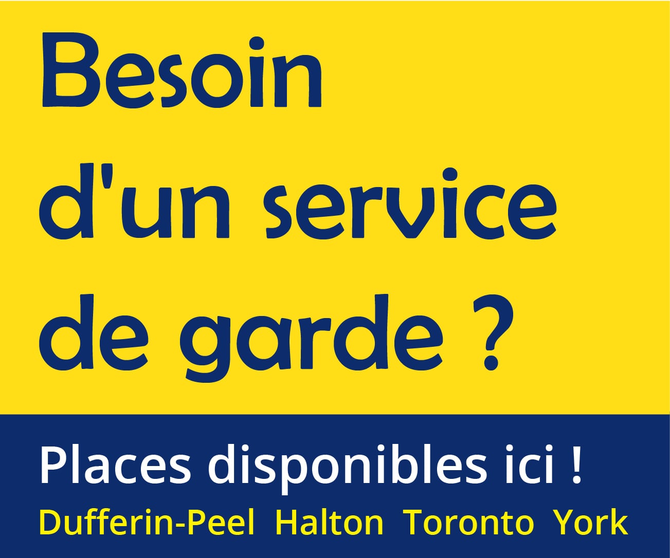 Places disponibles en service de garde - Csc MonAvenir